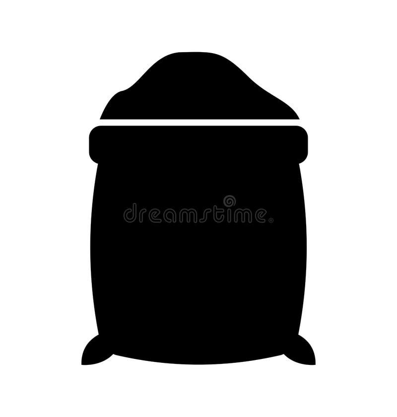 Sugar sack isolated icon stock vector. Illustration of sugar - 95931490
