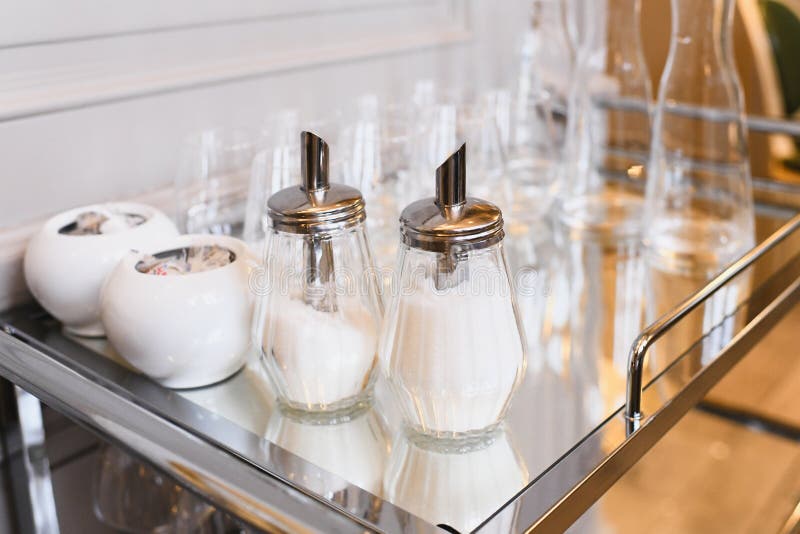 Sugar Salt on Customers in the Tea Room Stock Photo - Image of house ...