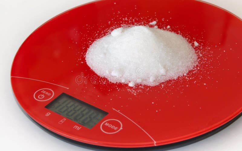 Sugar and scale stock photo. Image of calorie, isolated - 46562736