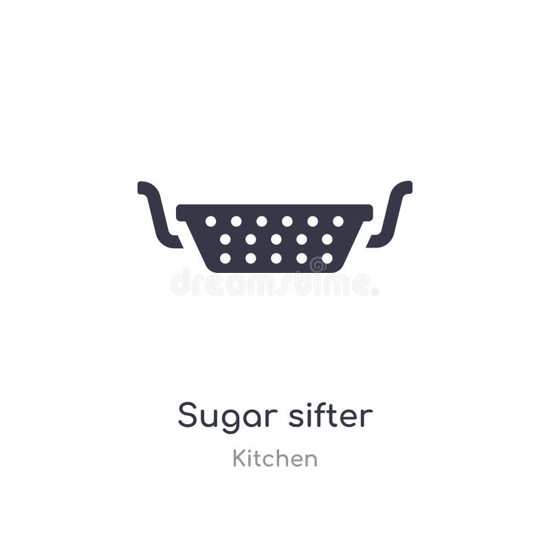 Sugar Sifter Linear Icon. Modern Outline Sugar Sifter Logo Conce Stock ...
