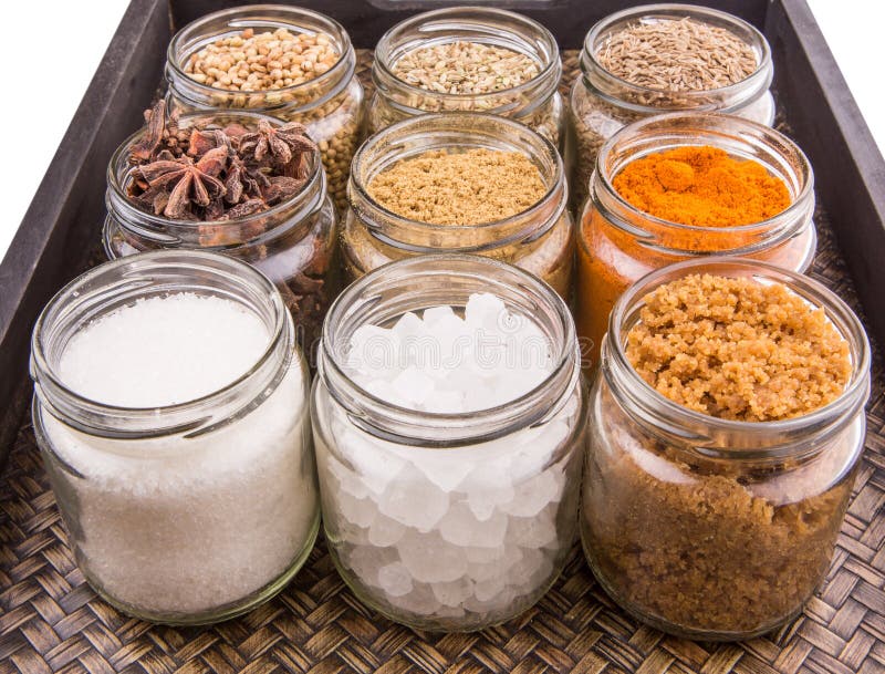 Sugar and Spices I stock image. Image of oval, food, organic - 40543619