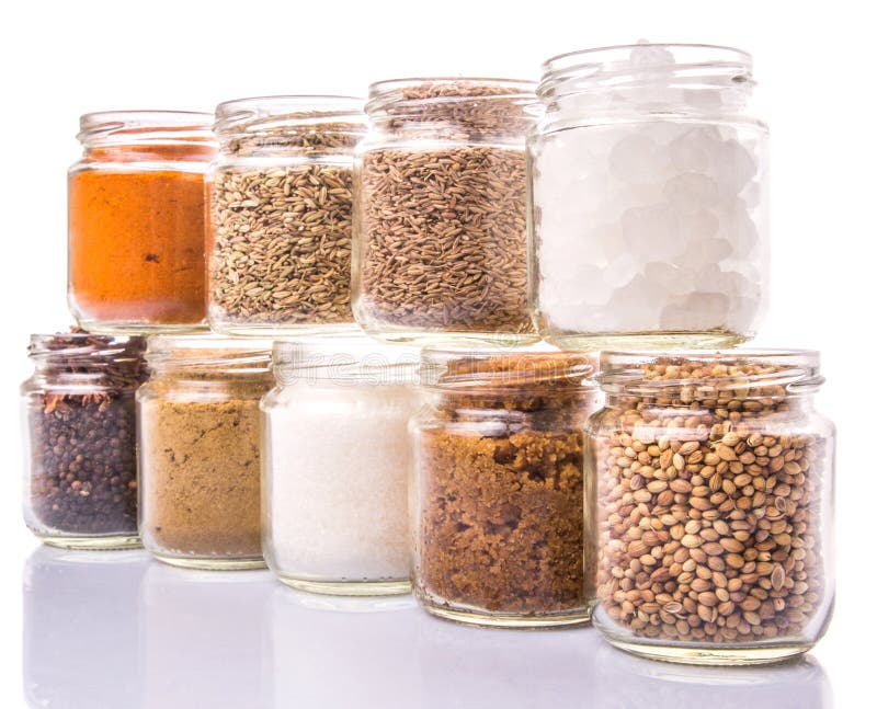 Sugar and Spices on White VII Stock Image - Image of organic, licorice ...