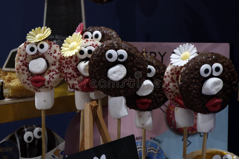 Sugar Sweets Multi Colored Cake Cookies Stock Photo - Image of eating ...
