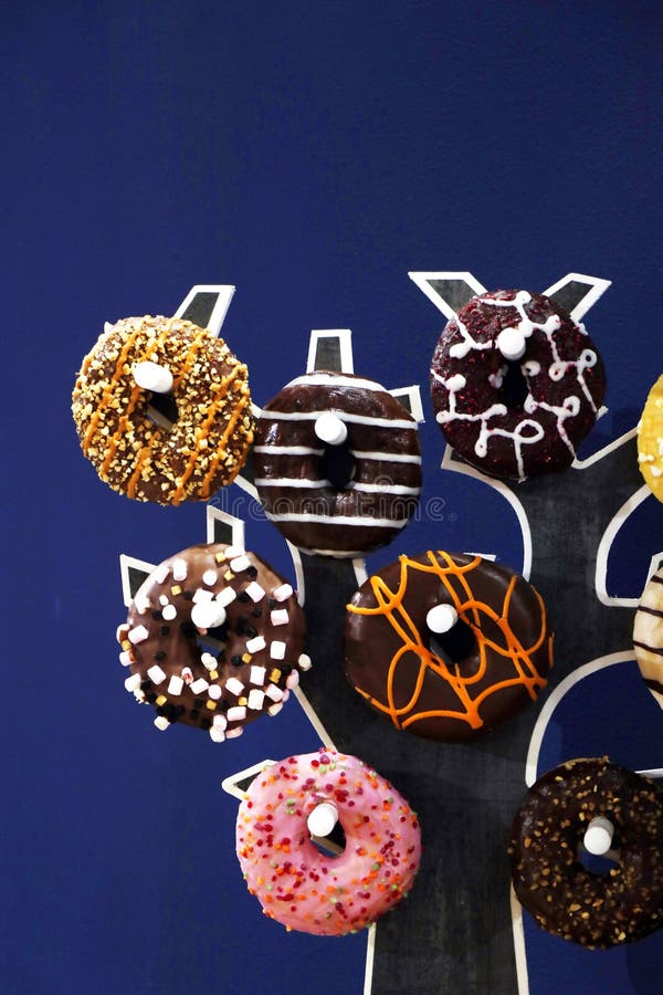 Sugar Sweets Multi Colored Donuts Stock Image - Image of sweet, glucose ...