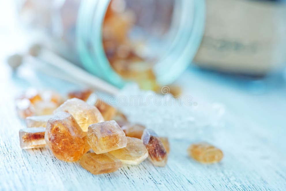 Sugar stock photo. Image of crystal, close, brown, kitchen - 56595092