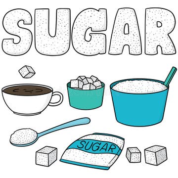 Sugar stock vector. Illustration of collection, drawing - 75337549