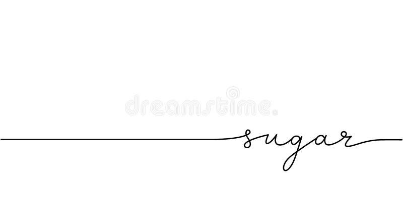 SUGAR Word Hand Drawing Style Stock Vector - Illustration of organ ...