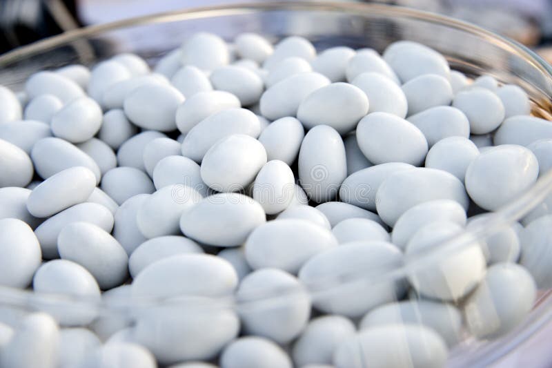 Sugared almonds - confetti stock image. Image of festive - 16190639