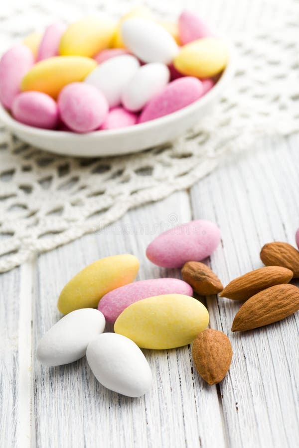 Sugared almonds stock photo. Image of sweet, glaze, treat - 31462762