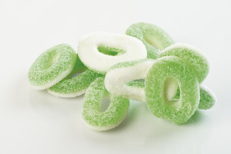 Sugared Jelly Rings, Close-up Stock Photo - Image of isolated, close ...