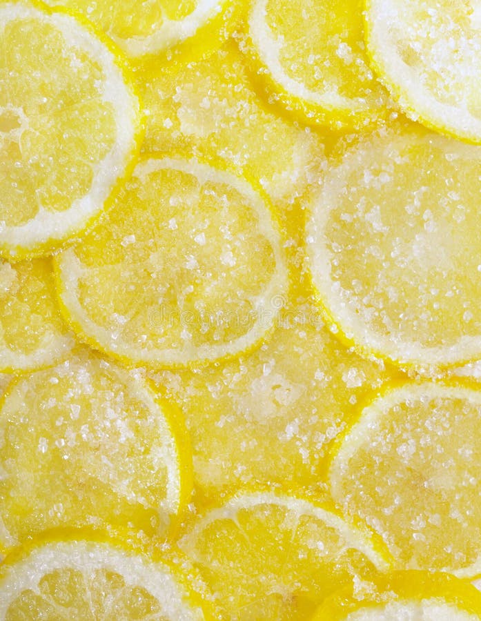 Sugared lemons stock image. Image of fruity, food, slices - 12059615