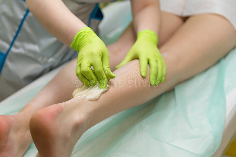 Sugaring Sugar Waxing Feet In The Beauty Salon. Stock Image - Image of ... Sugaring Sugar Waxing Feet In The Beauty Salon. Stock Image - Image of ...