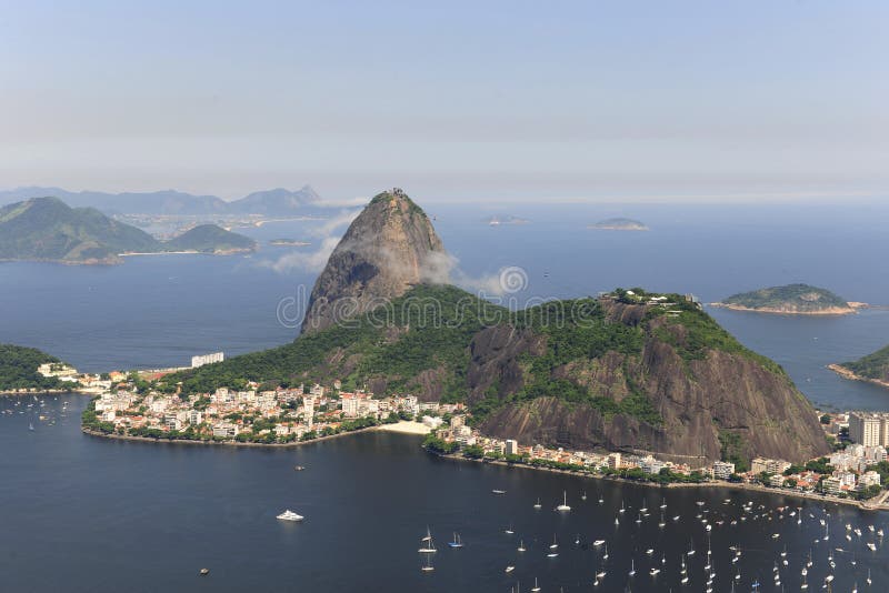 Sugarloaf Mountain in Rio De Janeiro Stock Photo - Image of ship ...