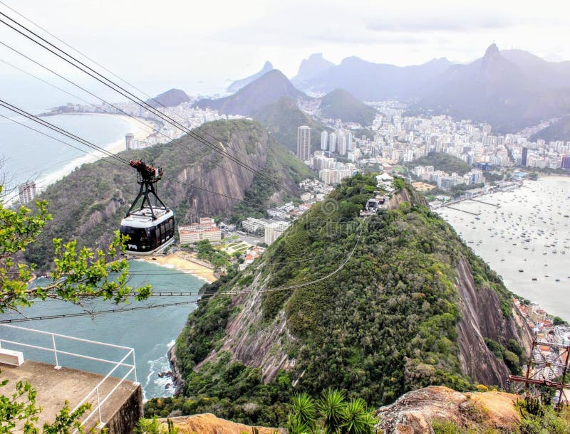 Sugarloaf Mountain, Rio De Janeiro (Brasil) Stock Image - Image of ...