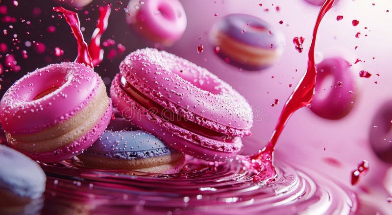 Sugary Sweets on a Colorful Background, Candy on a Colorful Background ...