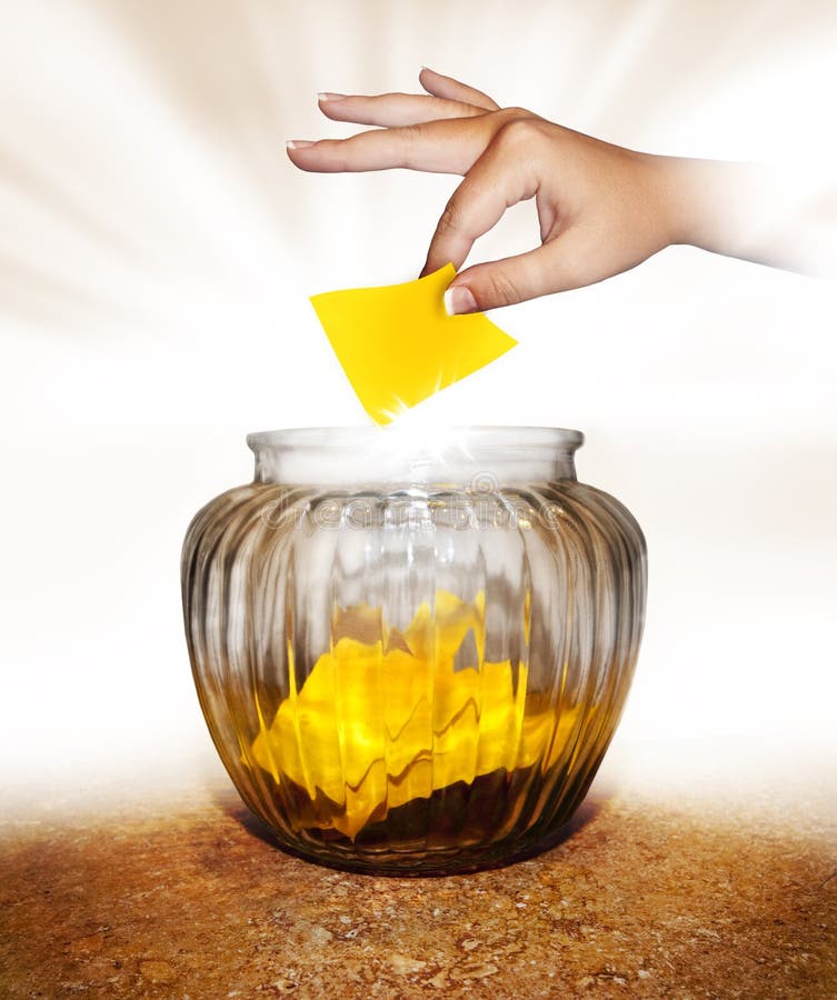 Suggestion jar stock photo. Image of note, type, paper - 505394