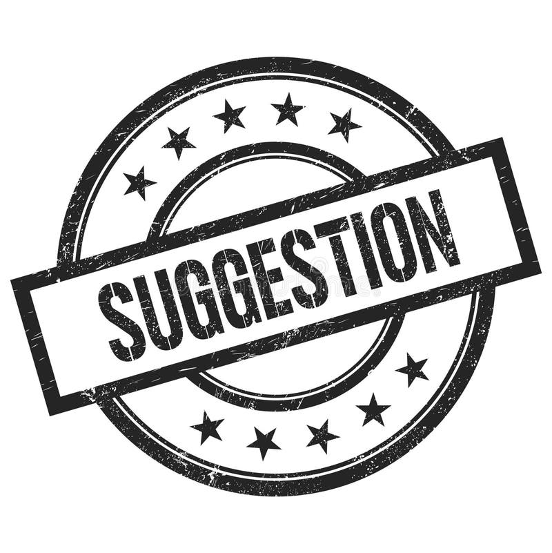 SUGGESTION Text Written on a Pink Thought Bubble Stock Illustration ...