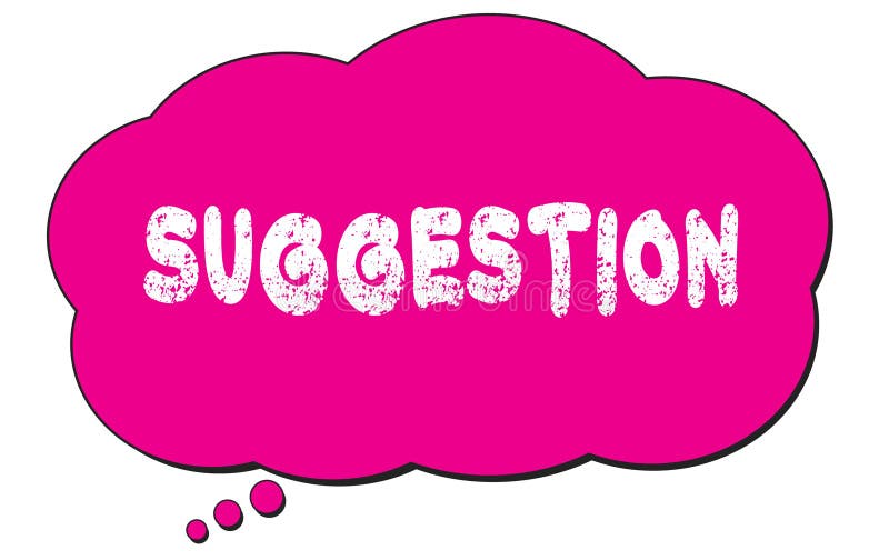 Suggestion Red Bubble Background Stock Illustration - Illustration of ...