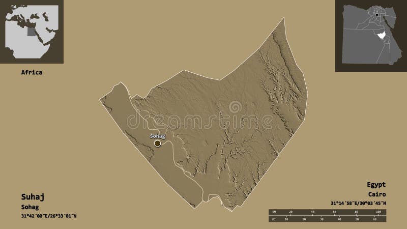 Suhaj, Governorate of Egypt,. Previews. Administrative Stock ...