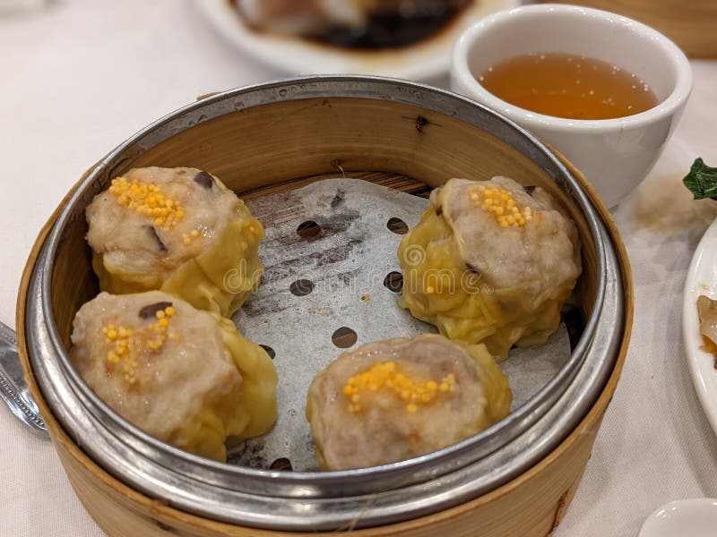 Sui Mai dim sum stock photo. Image of meat, lunch, fruit - 243284984