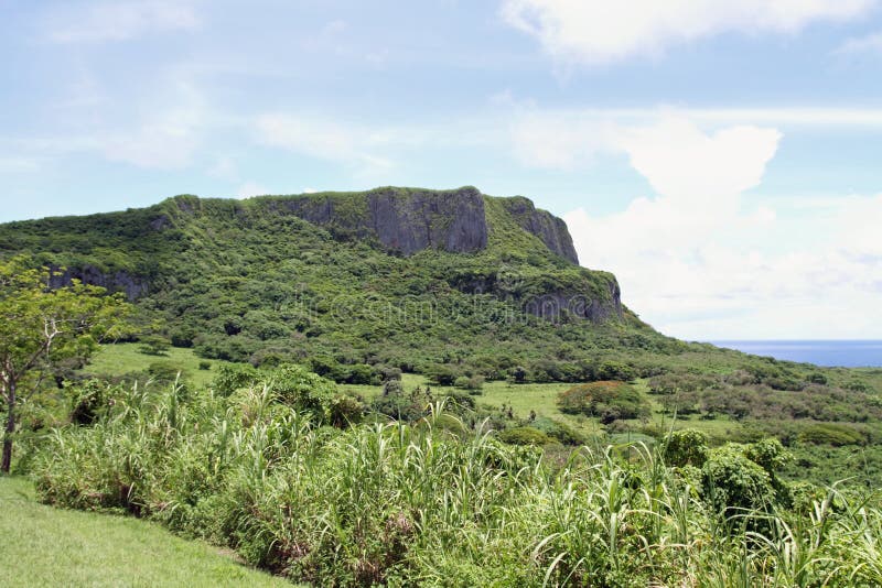 Suicide cliff in Saipan stock photo. Image of cliff, blue - 49761704