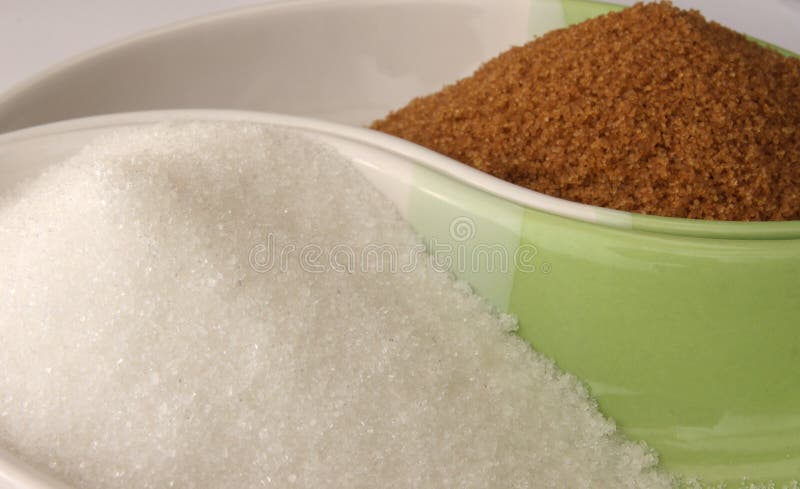 Suiker - twee soorten stock foto. Image of biet, zoet - 8062384