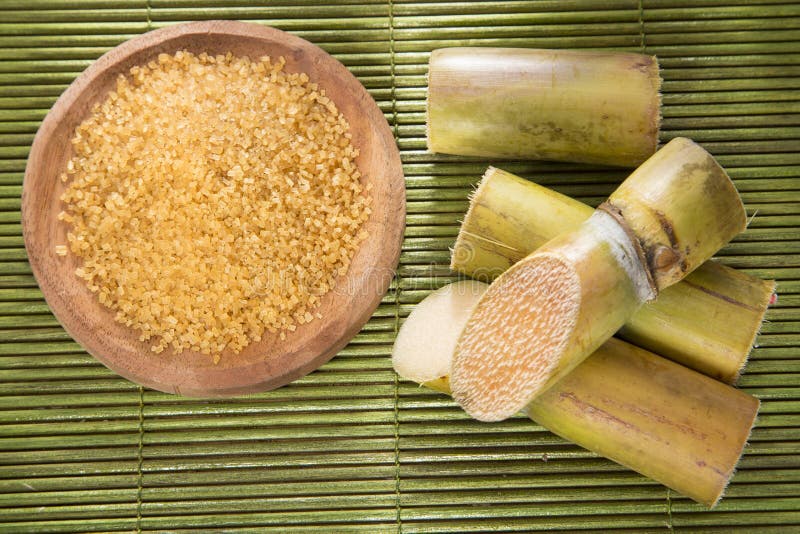 Melasse Ruwe Suiker Van Suikerriet Stock Afbeelding - Image of ...