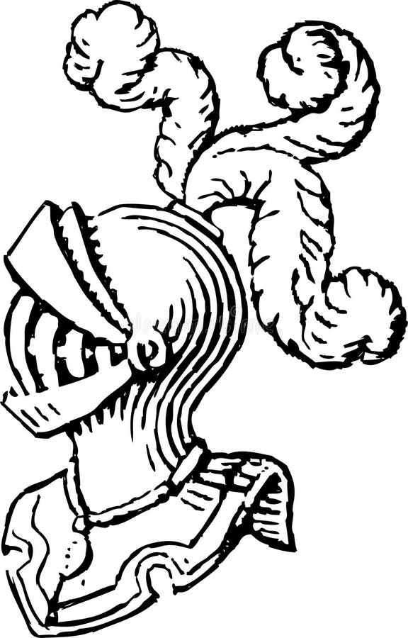 Head of a knight in armor stock vector. Illustration of middle - 28141142