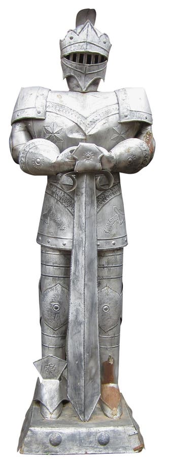 Suit of Armor stock photo. Image of metal, sword, shining - 102905540