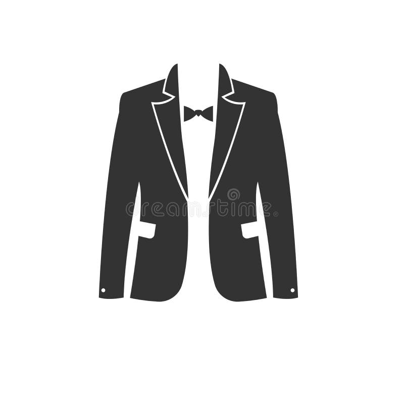 Suit Icon Isolated on White Background. Vector Illustration. Symbol ...