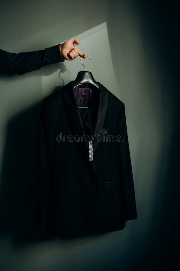Suit Classic Black Festive Tuxedo File Dressing Stock Photo - Image of ...