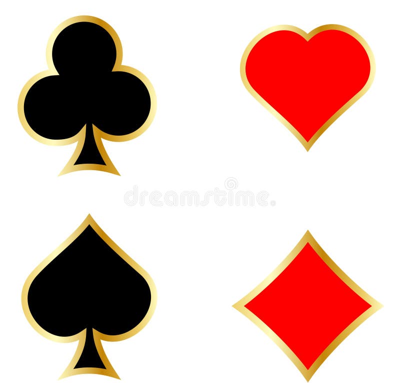 Suit Deck of Playing Cards on Transparent Background Stock Vector ...