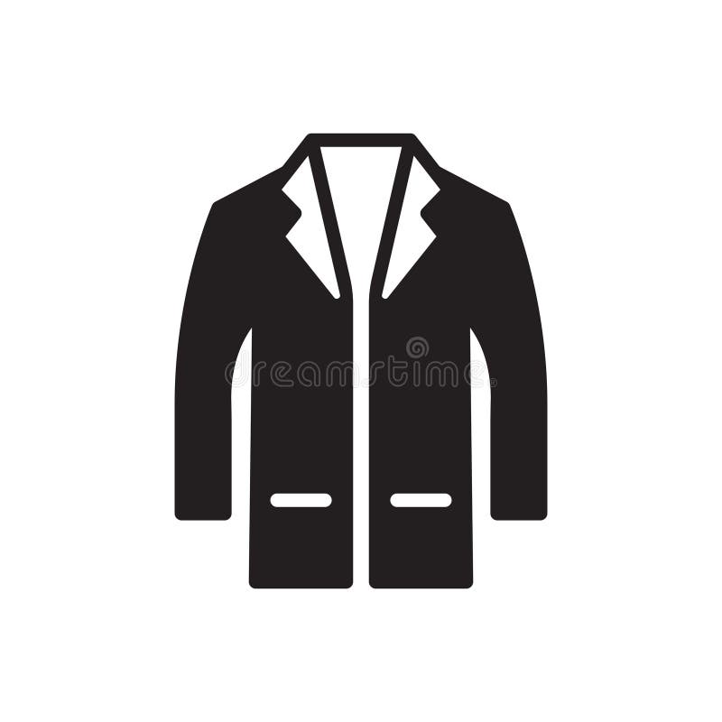 Suit icon stock vector. Illustration of suit, blazer - 376039083