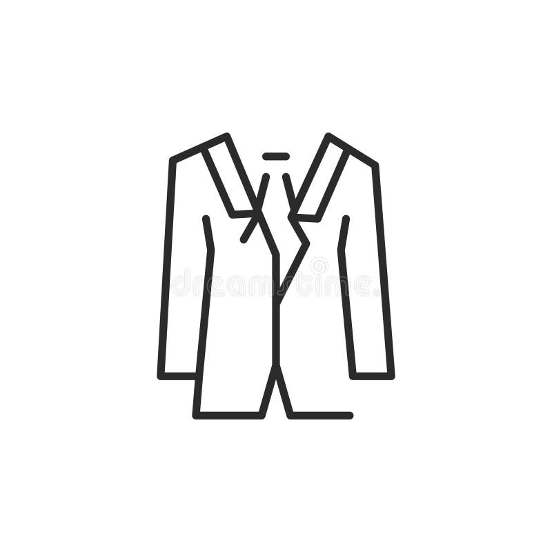 Suit Icon stock vector. Illustration of manager, wear - 321334322