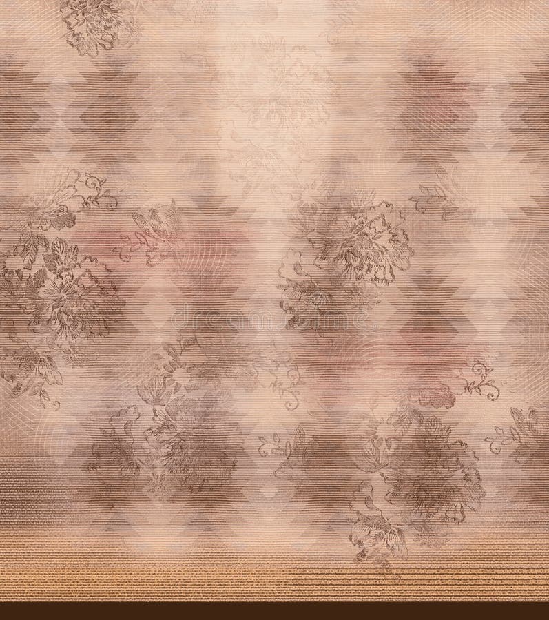 Suit Kurti Digital Design Motif Texture Wallpaper Illustration Stock ...