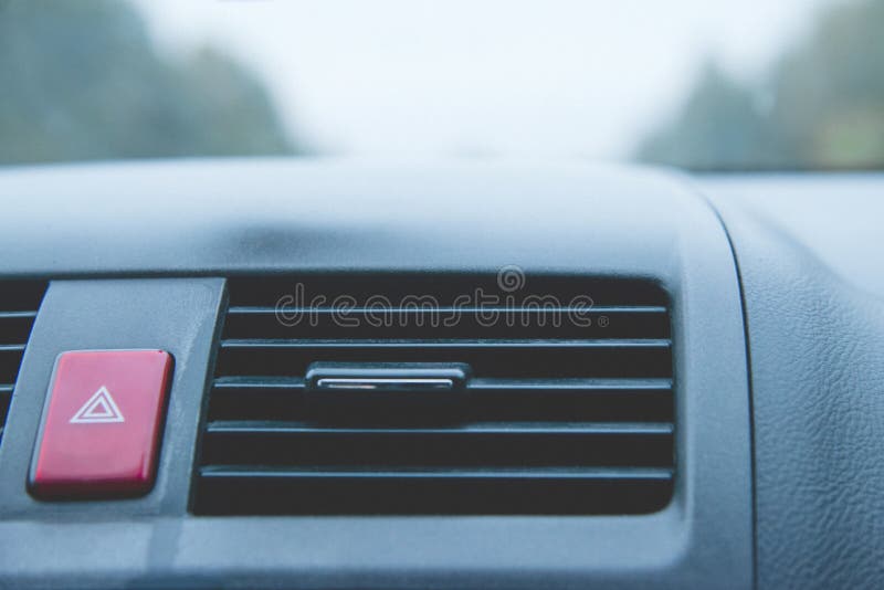 Red Emergency Stop Button in the Sport Car Stock Image - Image of light ...