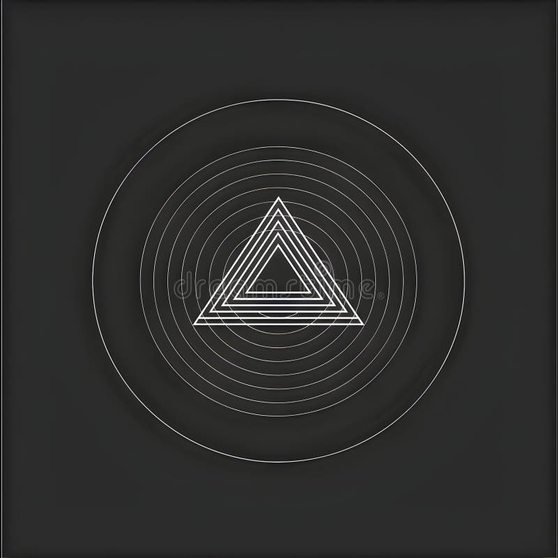 A Suitable Design for T-shirts with White Triangles and Circles on a ...