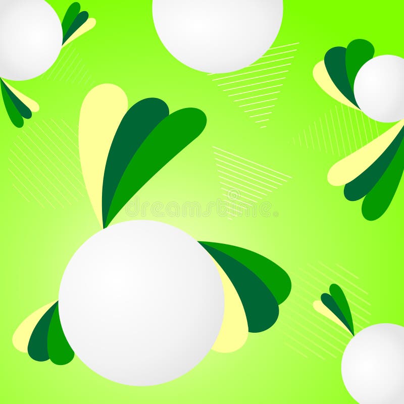 Vector Modern Abstract Background with Green Flow Shape. Stock Vector ...