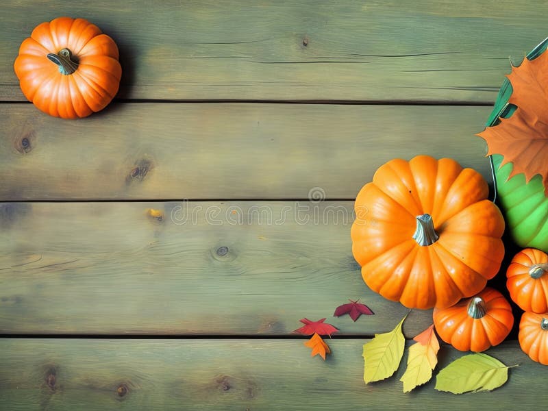 Suitable for Thanksgiving, a Rustic Fall Pumpkin Display. Stock ...