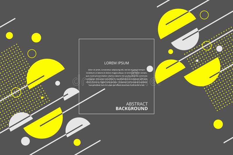 Black Yellow for Memphis Style Pattern Stock Vector - Illustration of ...