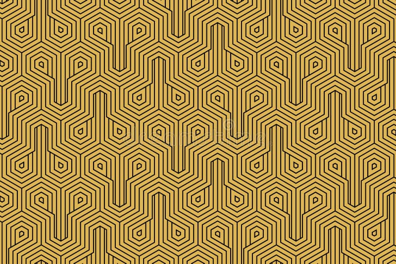 Fabric Concept with Hexagonal Pattern Stock Vector - Illustration of ...