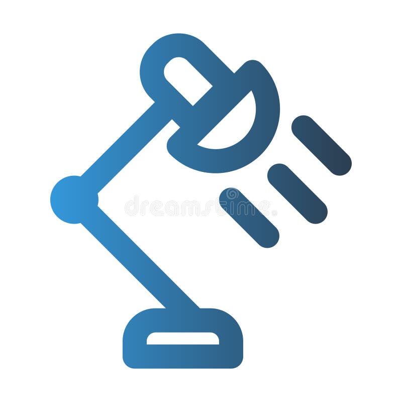 Lamp Outline Icon. with Gradient Colors Suitable for Interfaces ...
