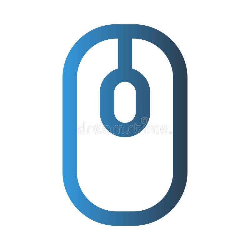 Mouse Outline Icon. with Gradient Colors Suitable for Interfaces ...