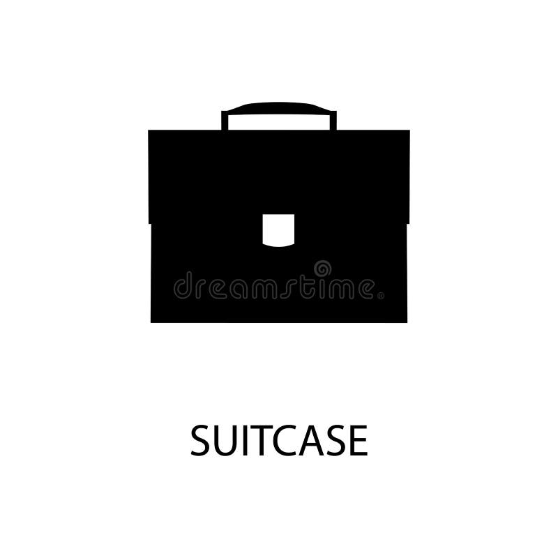 Suitcase Black Sign Icon. Vector Illustration Eps 10 Stock Illustration ...