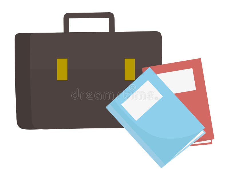 Suitcase and Books Design Vector Illustrator Stock Vector ...