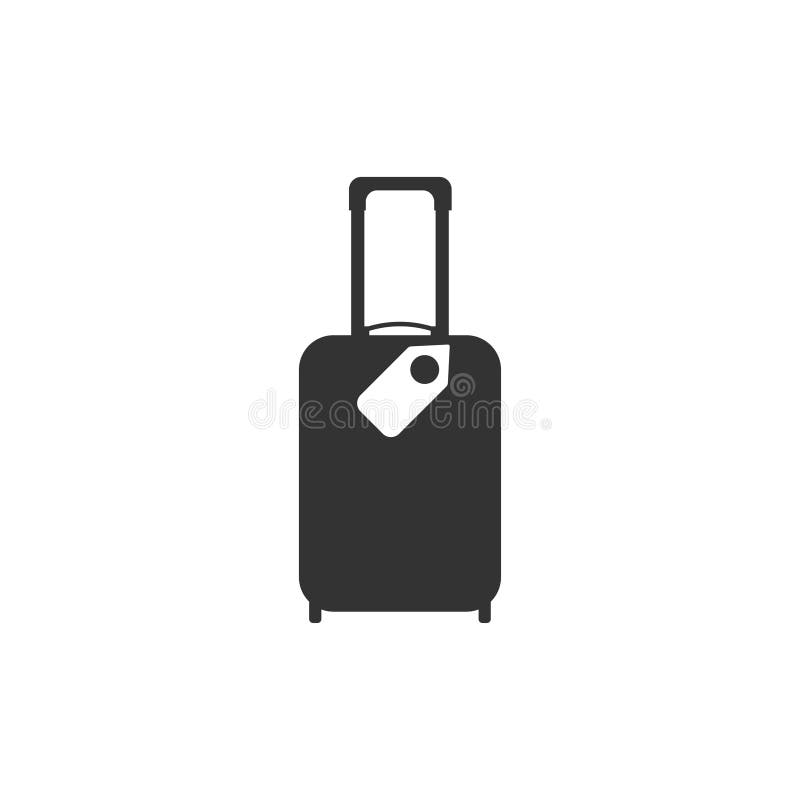 Suitcase Icon in Neon Style. Element of Travel Illustration Stock ...