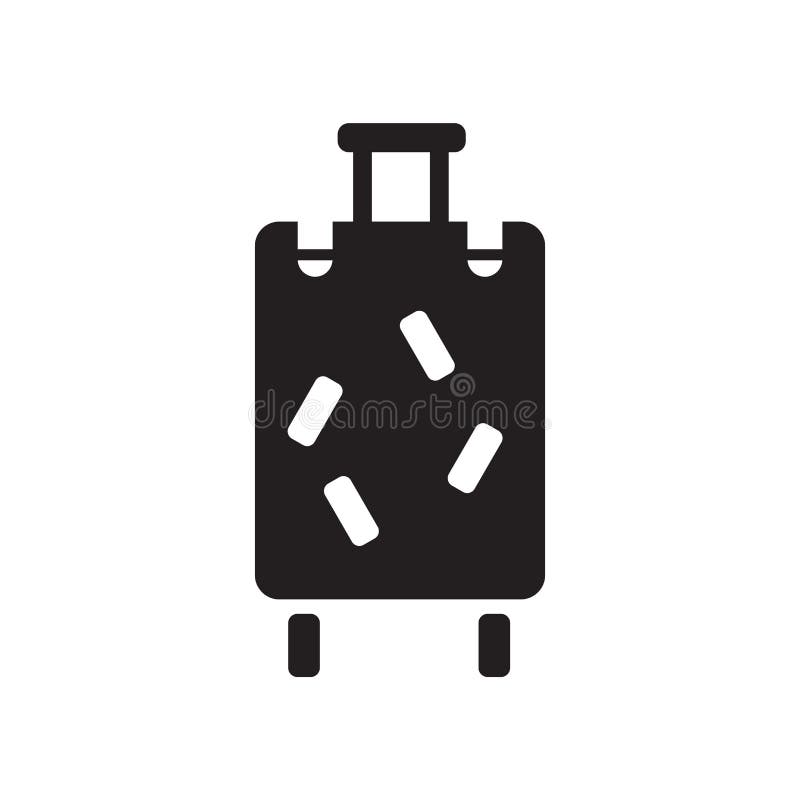 Suitcase Icon Vector Isolated on White Background, Suitcase Sign ...