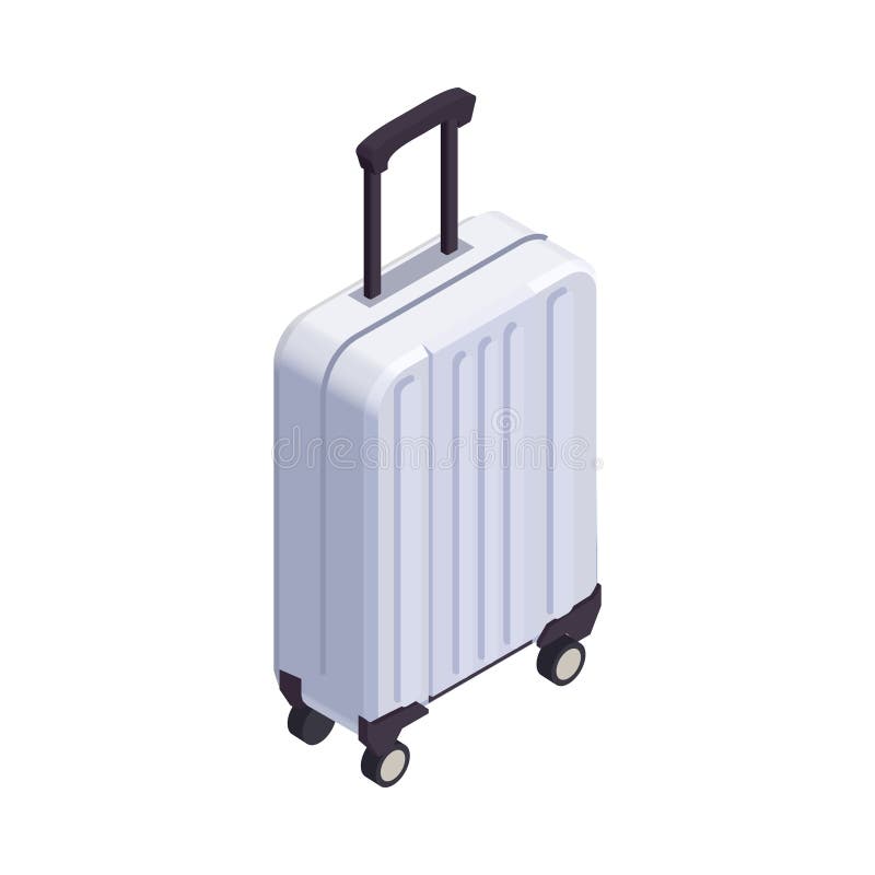 Suitcase Isometric Illustration Stock Vector - Illustration of vacation ...