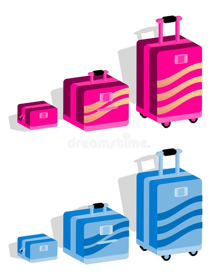 Vector suitcase icon set stock vector. Illustration of explorer - 2526093