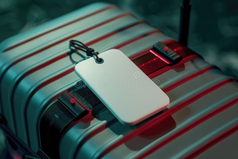 A Suitcase with a Tag Attached, Perfect for Travel or Storage Stock ...